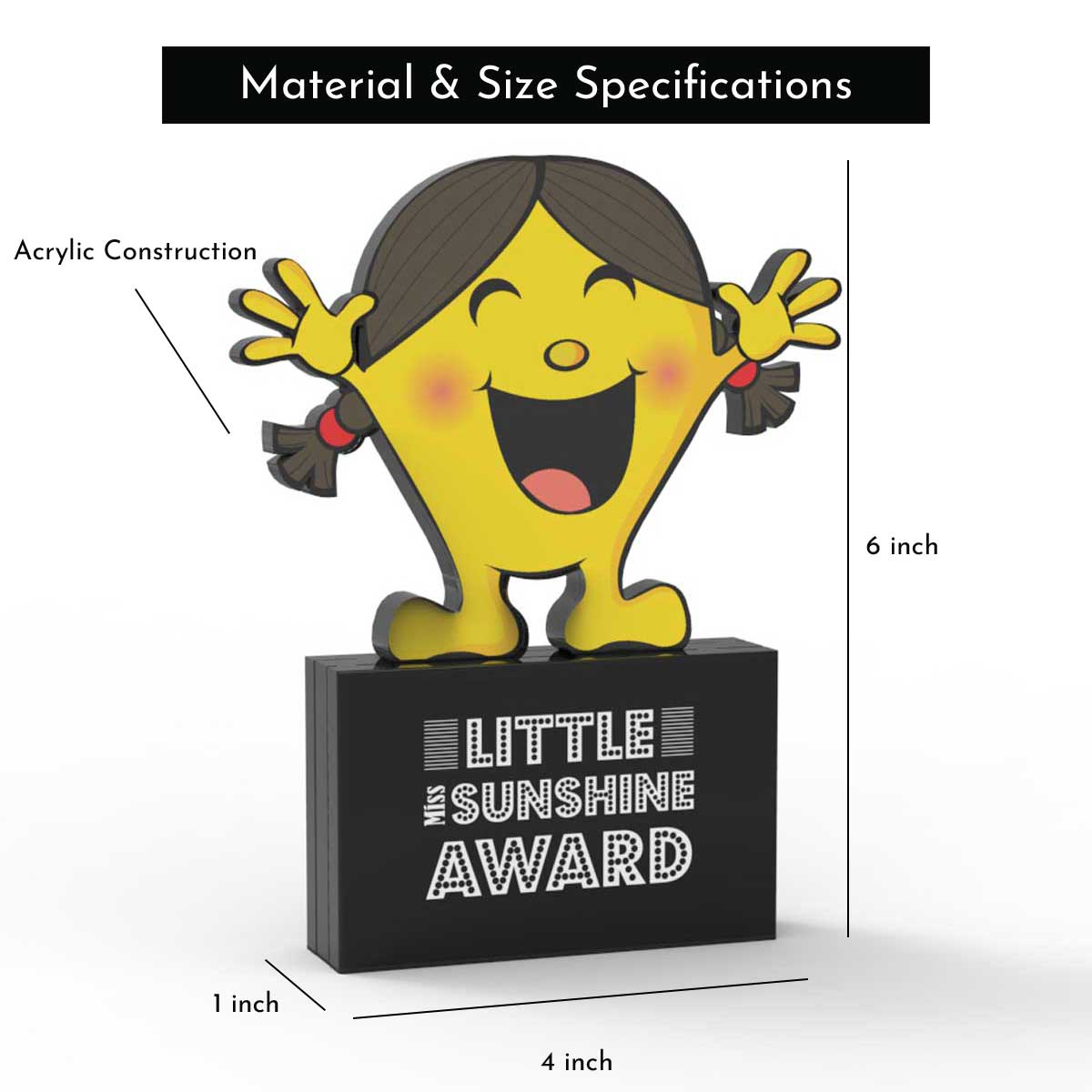 Little Miss Sunshine Award – Engrave - Awards and More