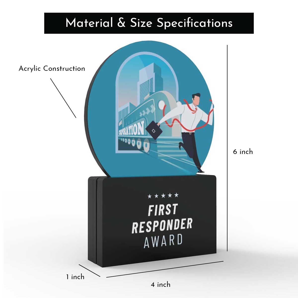 First Responder Award – Engrave - Awards and More