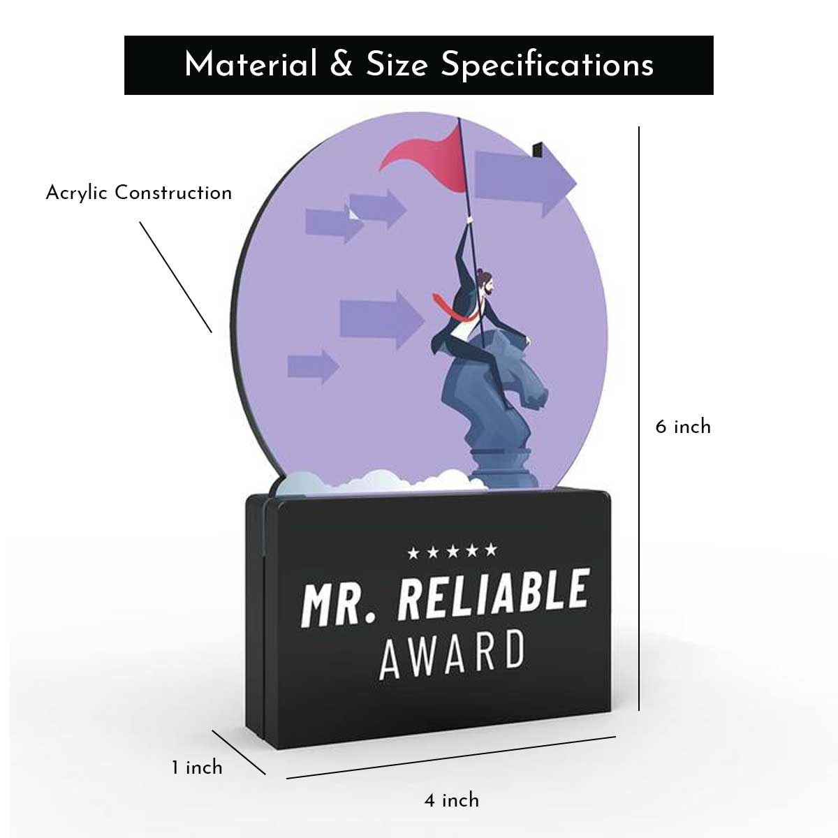 Mr. Reliable Award – Engrave - Awards and More