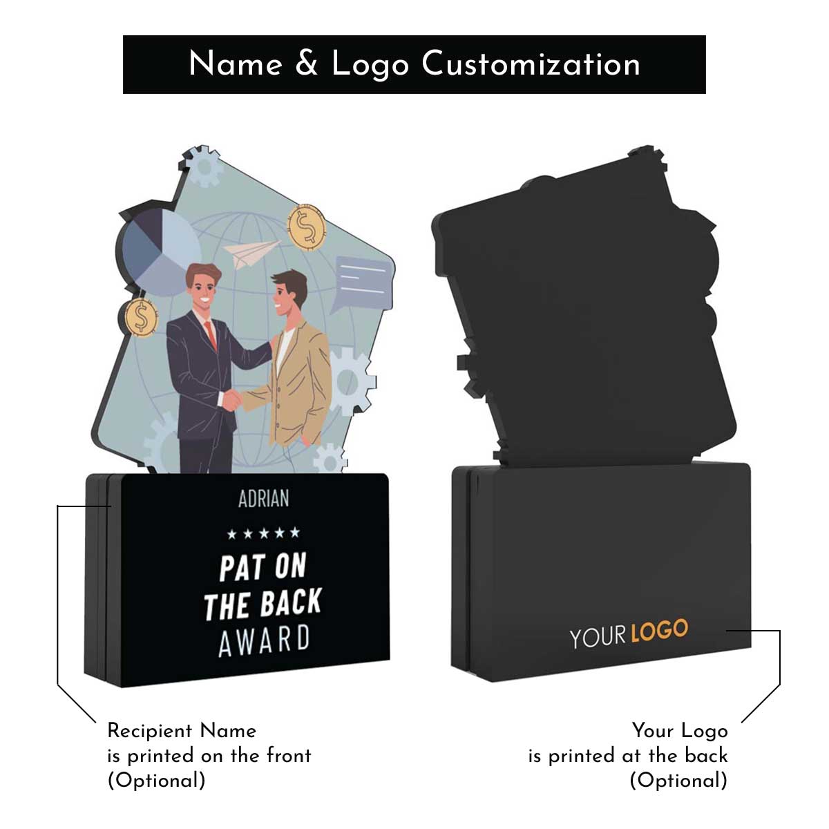 Pat on the Back Award – Engrave - Awards and More