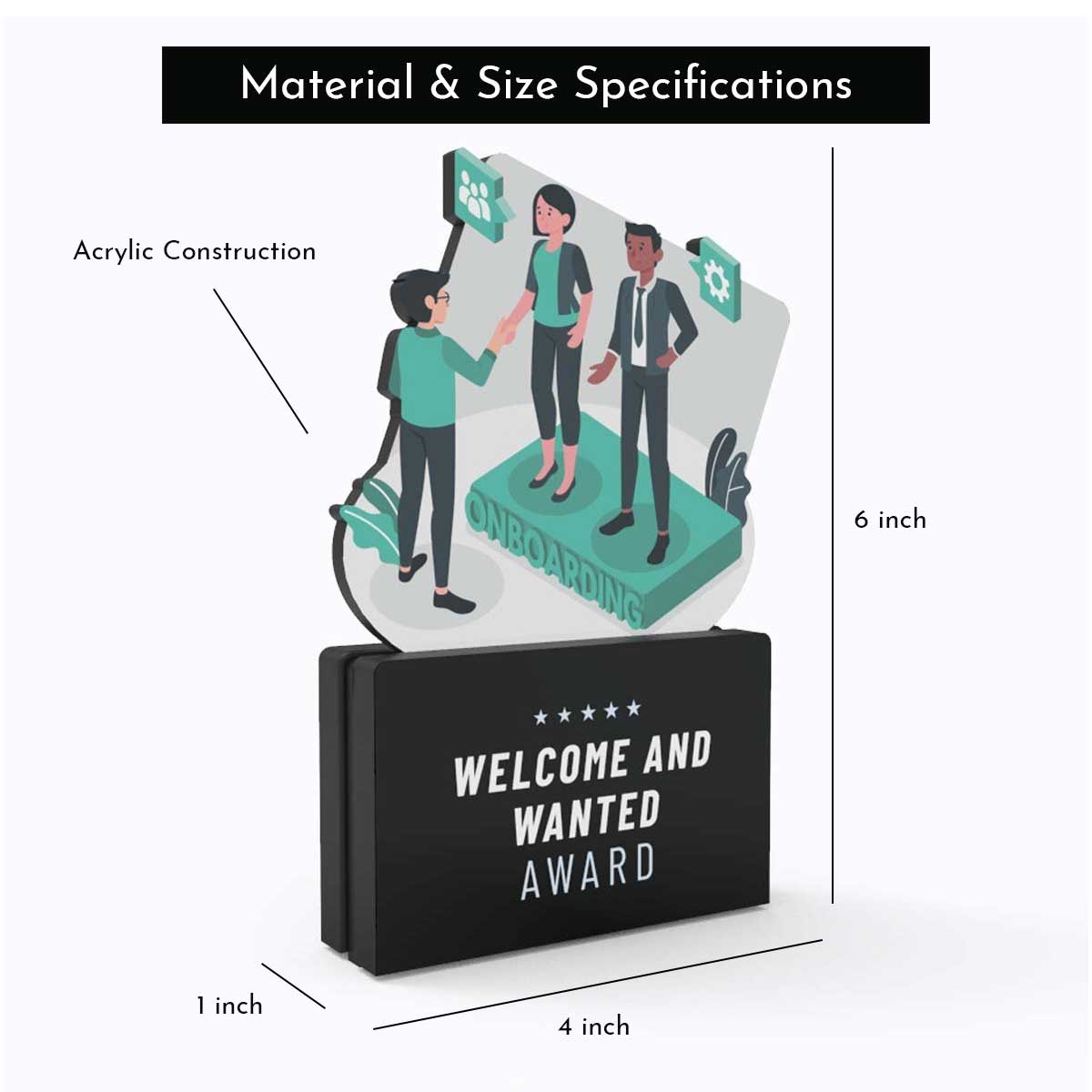Welcome and Wanted Award – Engrave - Awards and More