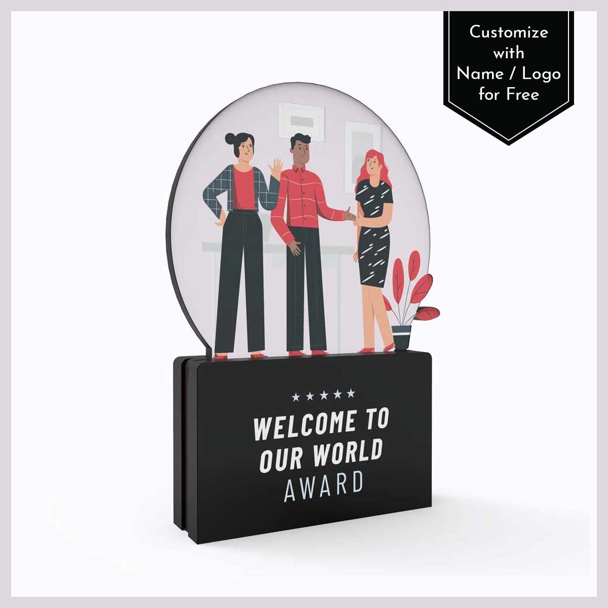 Welcome to Our World Award – Engrave - Awards and More
