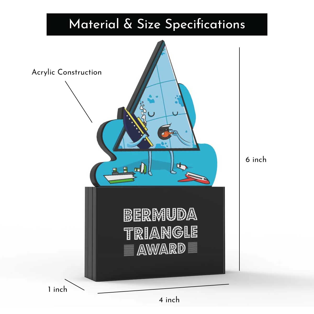Bermuda Triangle Award – Engrave - Awards and More