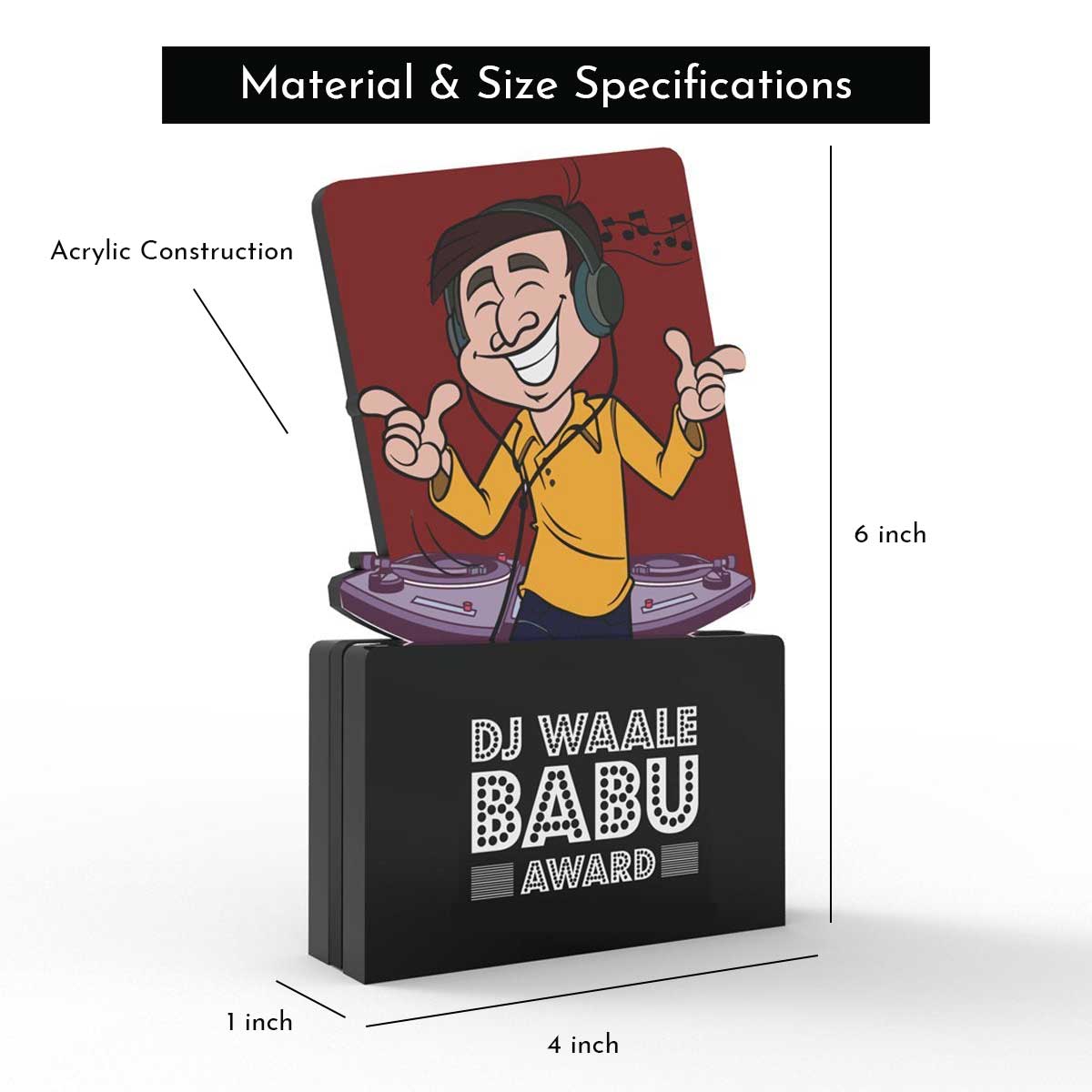 DJ Wale Babu Award – Engrave - Awards and More