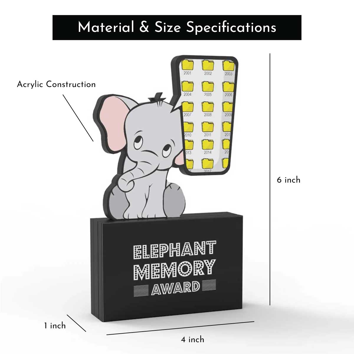 Elephant Memory Award – Engrave - Awards and More