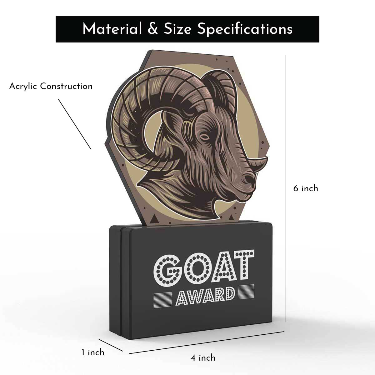 GOAT Award – Engrave - Awards and More