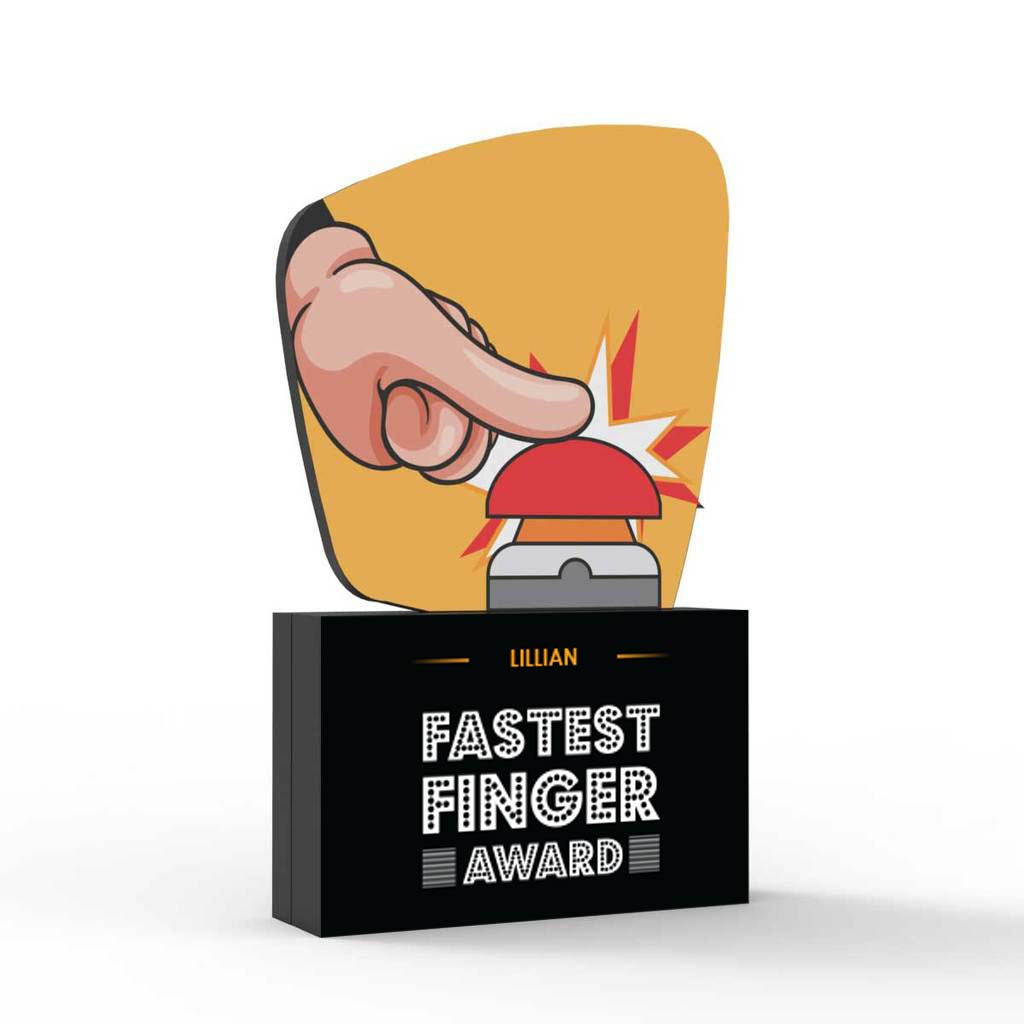 Fastest Finger Award – Engrave - Awards and More