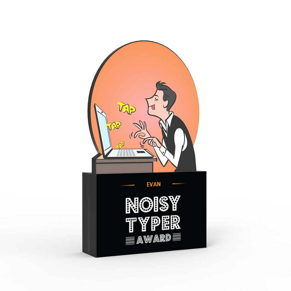 Noisy Typer Award – Engrave - Awards and More