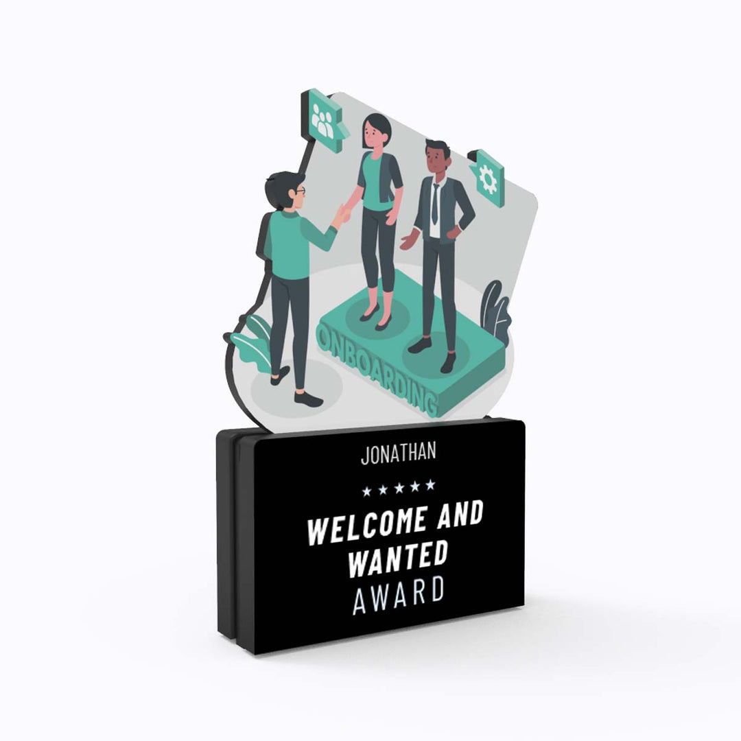 Welcome and Wanted Award – Engrave - Awards and More